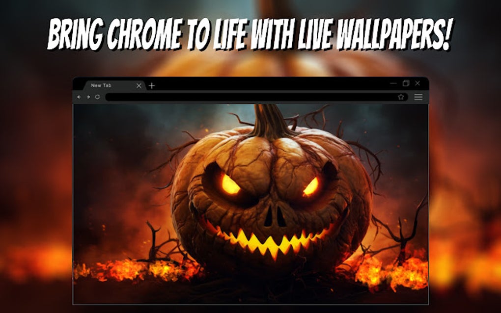 Halloween Horror Pumpkin Live Wallpaper New Tab Google Chrome 용 - 확장 프로그램 다운로드