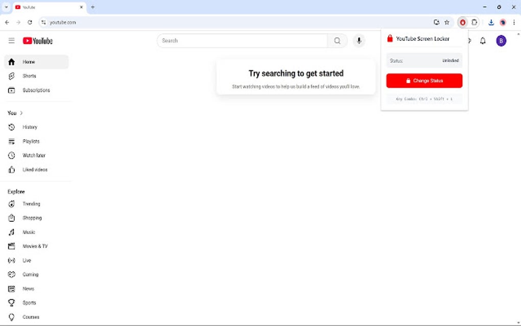 YouTube Screen Locker para Google Chrome - Extensión Descargar
