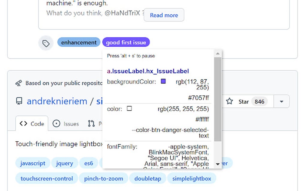 Inspect for Google Chrome - Extension Download