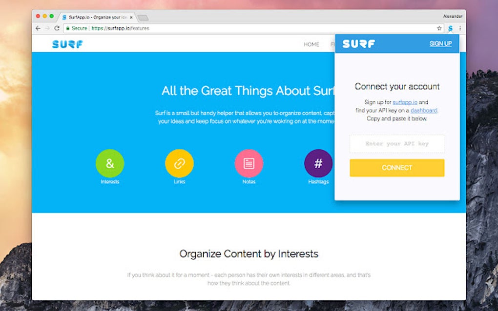 Surf for Google Chrome - Extension Download