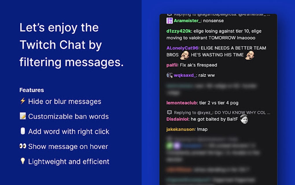 Twitch Ban Words for Google Chrome - Extension Download
