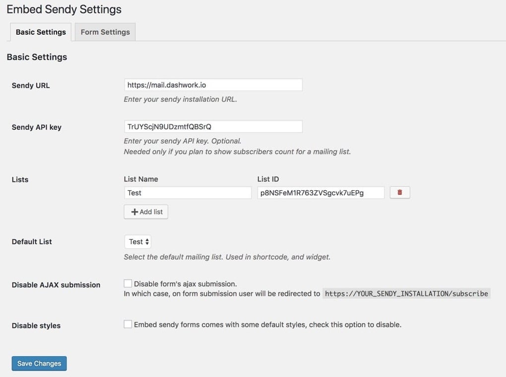 Embed Sendy para WordPress - Descargar