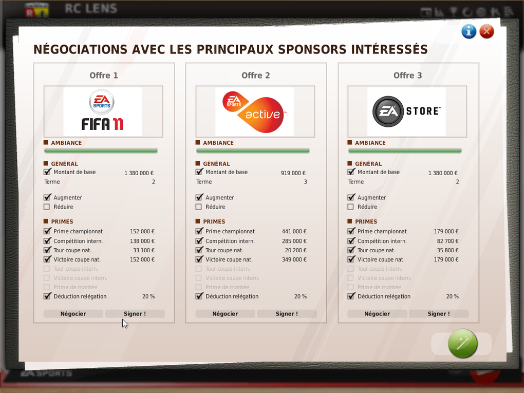 LFP Manager 11 (FIFA Manager 11) - Télécharger