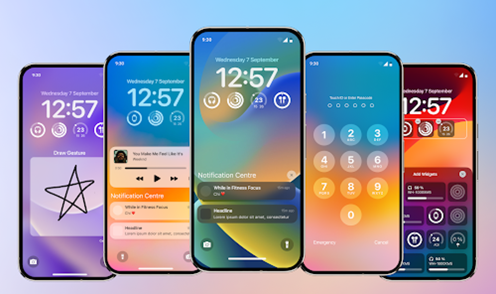 Android 용 Smart Lock Screen OS 19 - 다운로드
