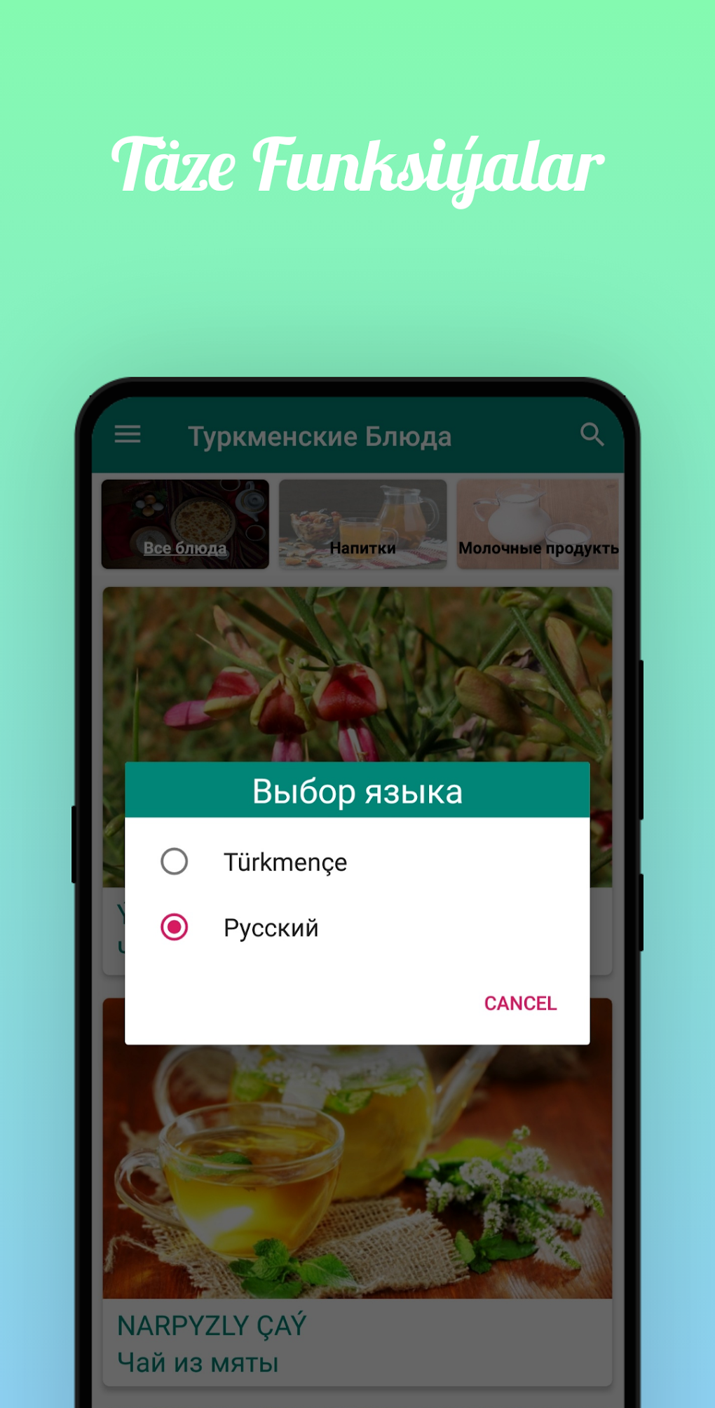 Türkmen Milli Tagamlary - Турк for Android - Download