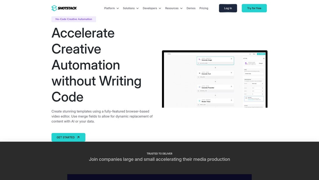 Shotstack Workflows for AI marketing: review, features & use cases
