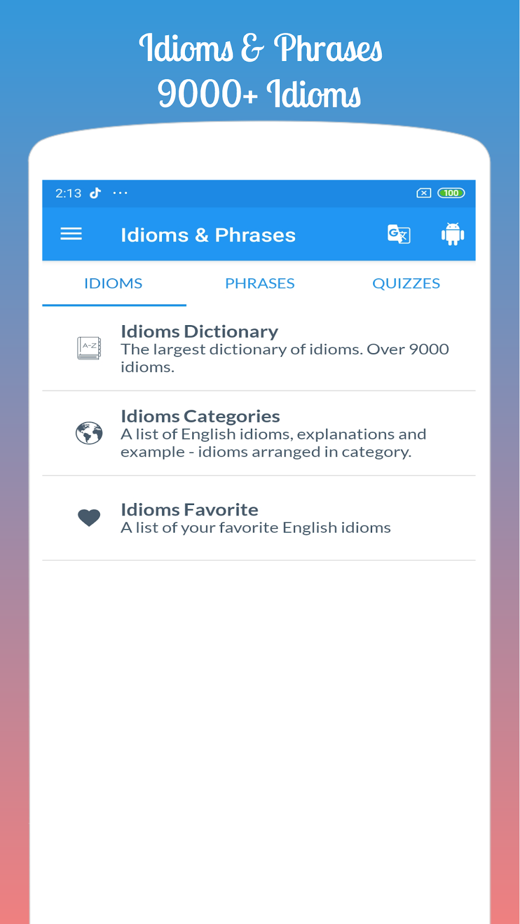 English Idioms Phrases APK for Android - Download