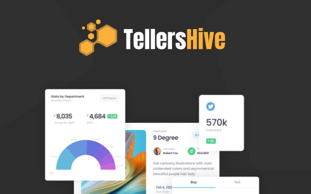 TellersHive - Build your brand with personalized content. para Google Chrome - Extensión Descargar