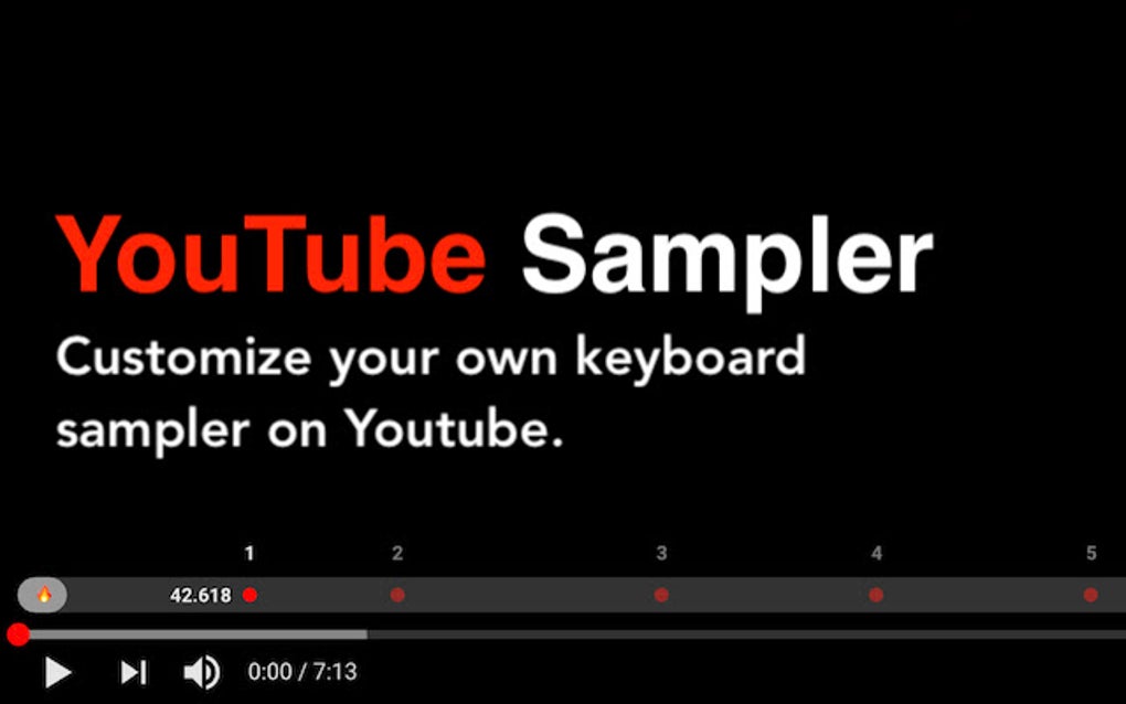 YouTube Sampler for Google Chrome - Extension Download