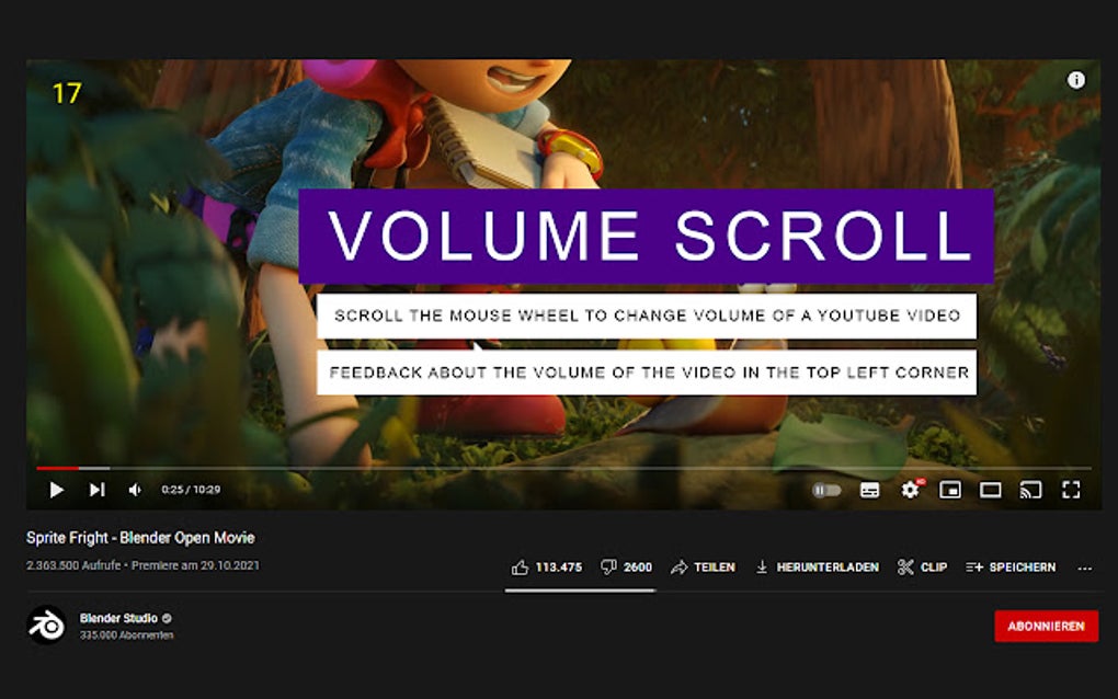 YouTube Volume Scroll Master Google Chrome 용 - 확장 프로그램 다운로드