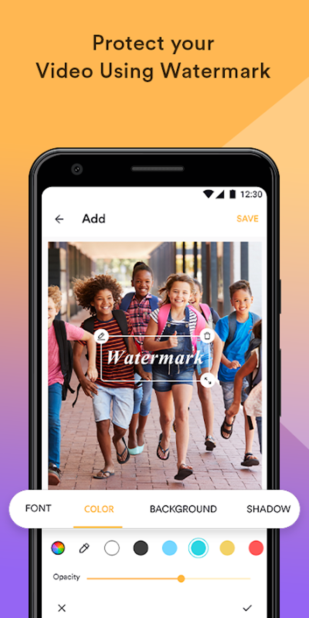 Remove Watermark - Create & Add on Videos para Android - Descargar