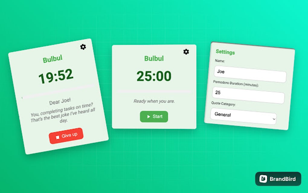Bulbul: Pomodoro timer that pokes you. สำหรับ Google Chrome - ส่วนขยาย ...