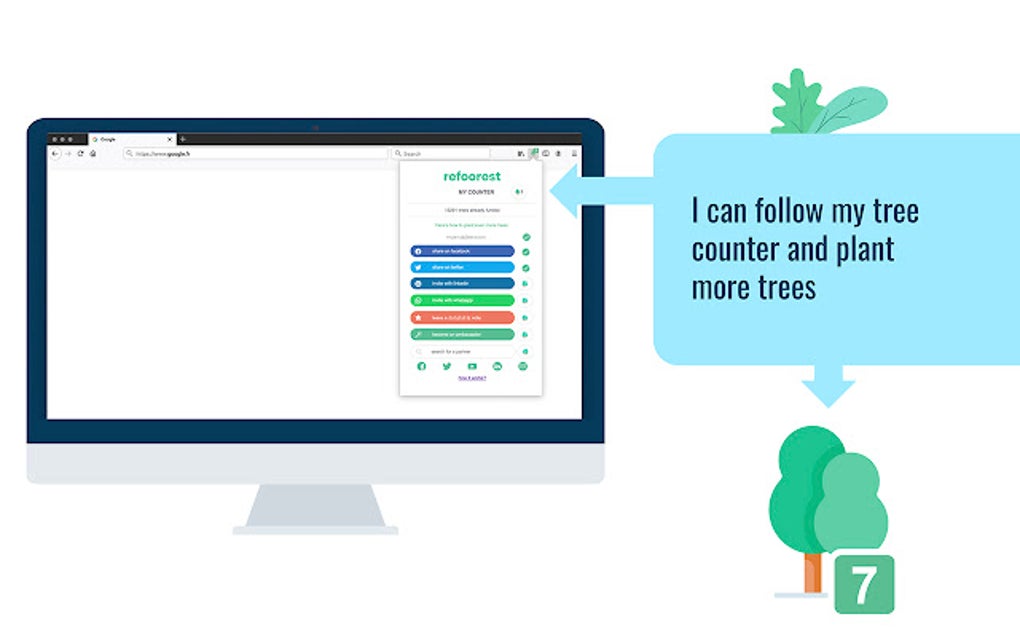 refoorest: plant trees for free for Google Chrome - Extension Download