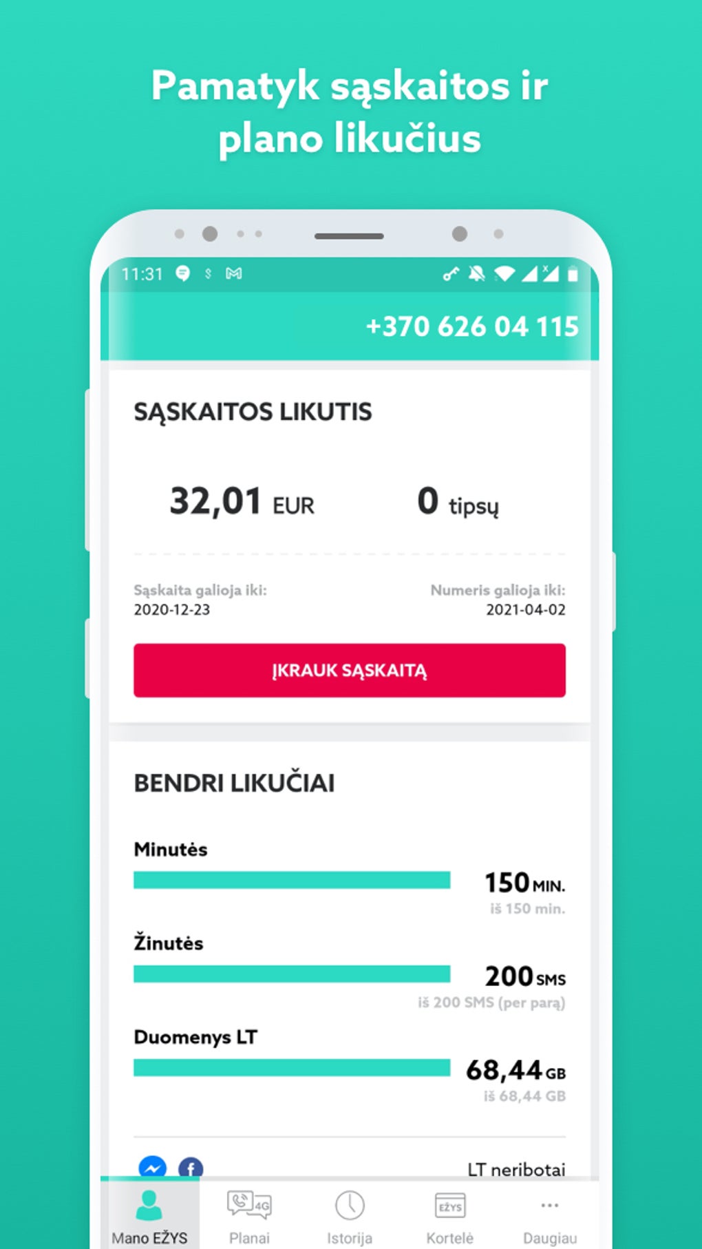 Mano EŽYS for Android - Download