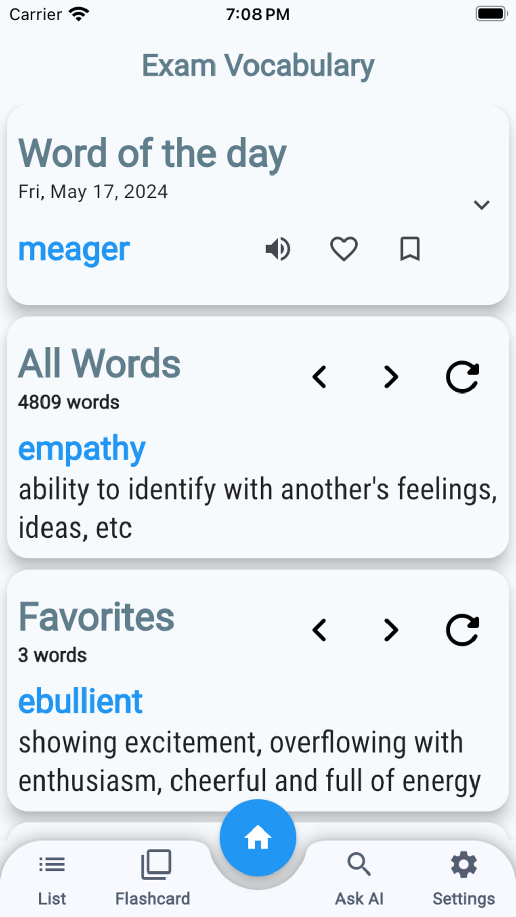 Exam Vocabulary for iPhone - Download