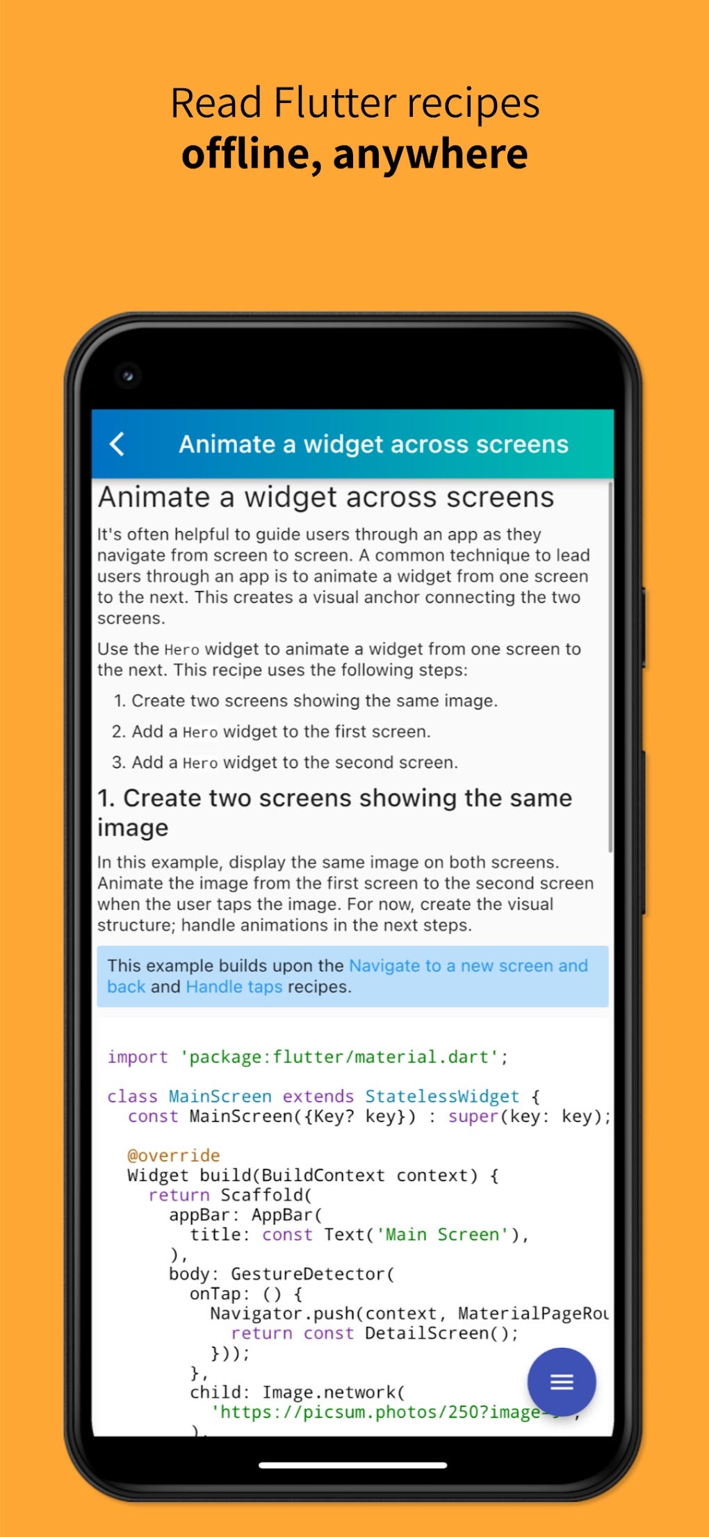 Flutter Offline Cookbook para Android - Descargar Flutter Offline Cookbook para Android - Descargar