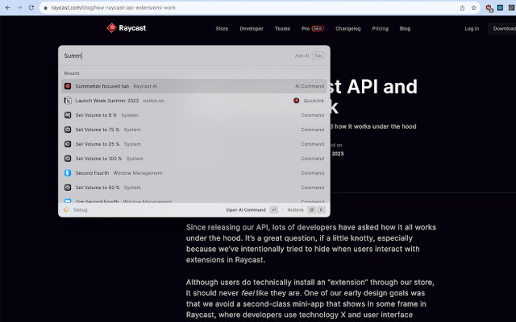 Raycast for Google Chrome - Extension Download