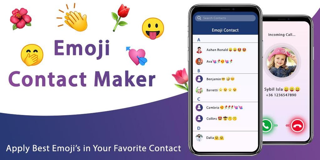 Android 용 Emoji Contact Maker - Create Contact with Emojis APK - 다운로드