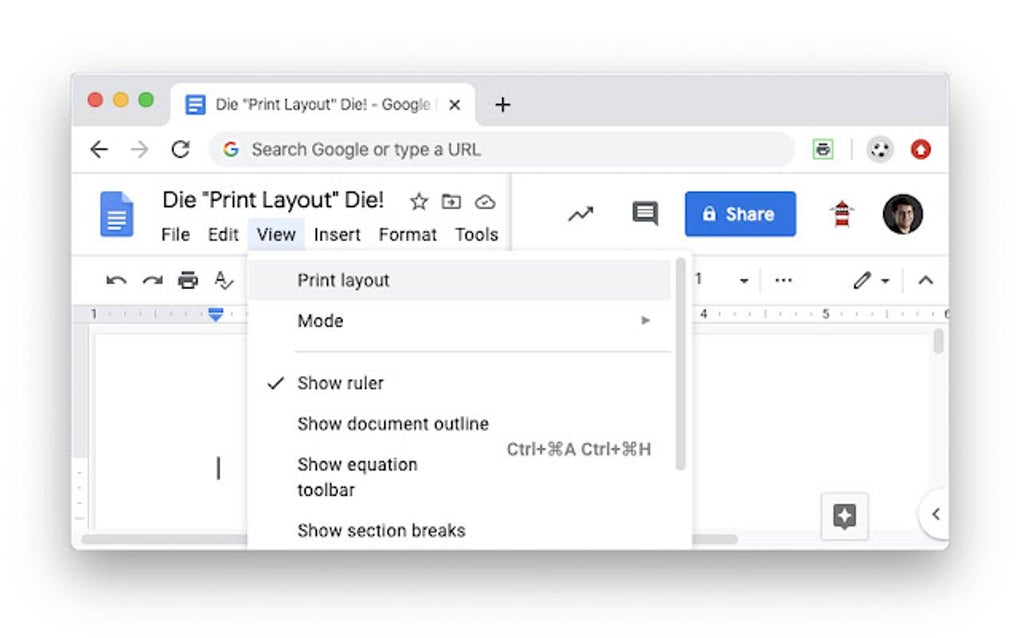 Die Print Layout Die! Google Chrome 용 - 확장 프로그램 다운로드
