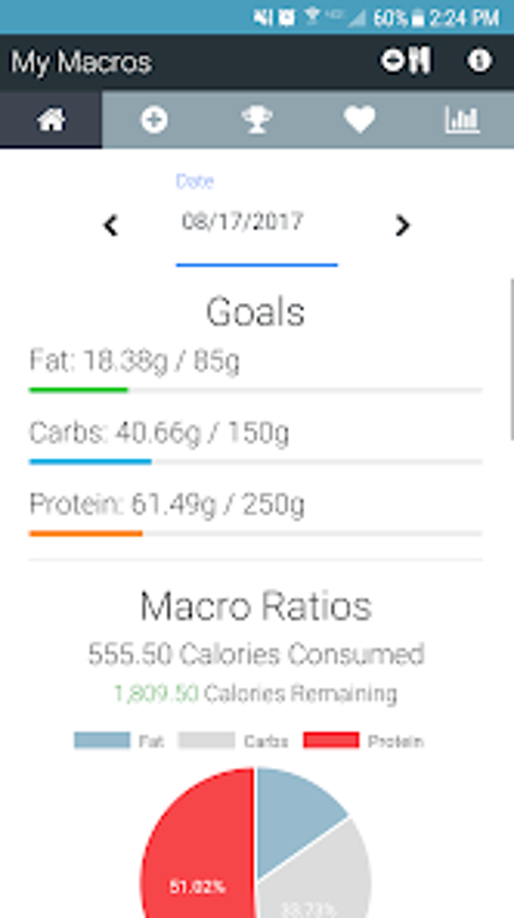 Macro Tracker para Android - Descargar