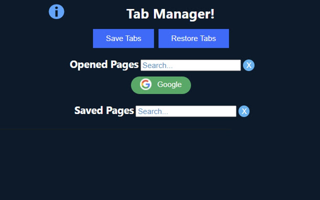 Tab Manager para Google Chrome - Extensión Descargar