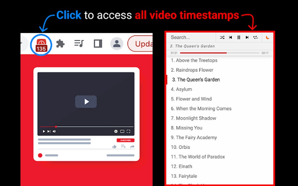 YouTube Timestamps per Google Chrome - Estensione Download