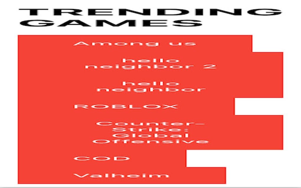 top 7 trending games Google Chrome 용 - 확장 프로그램 다운로드