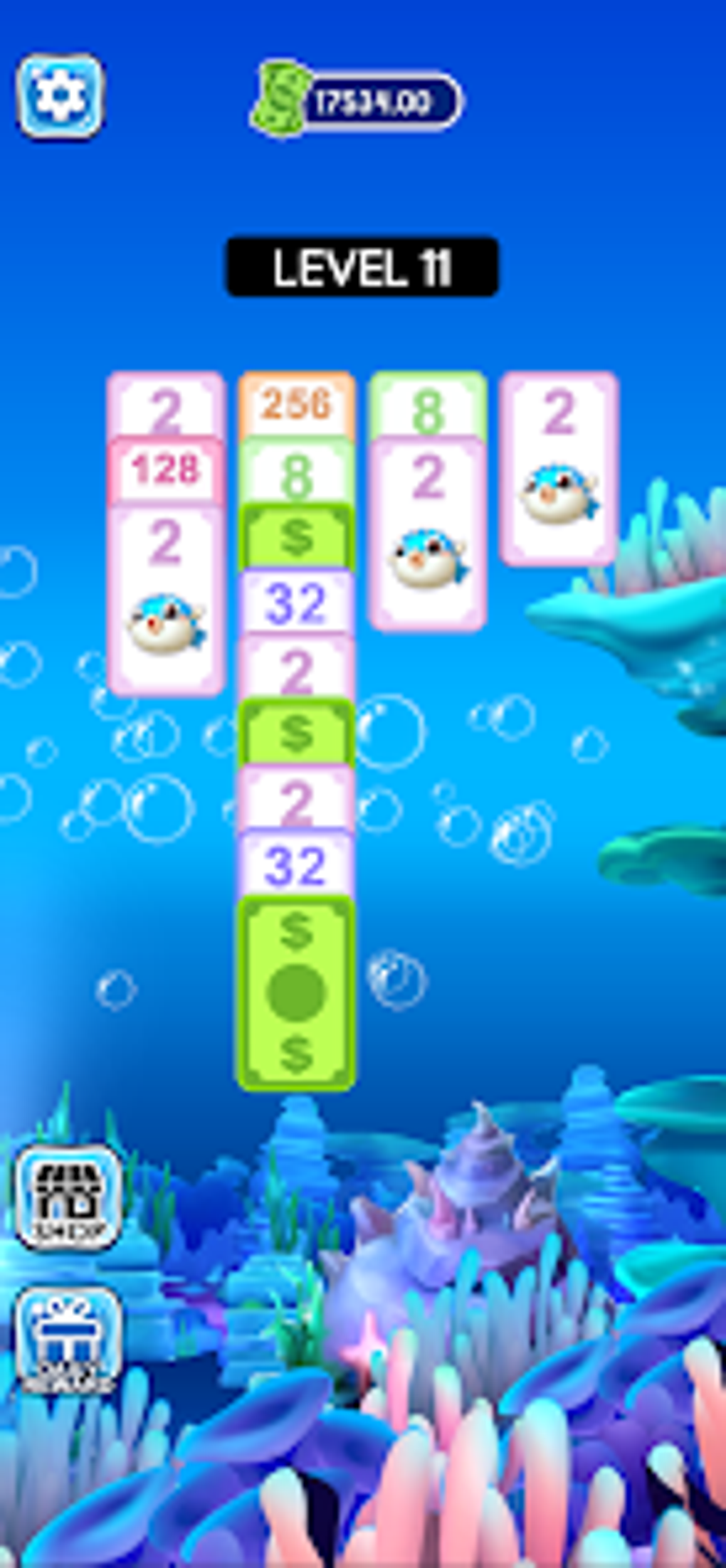Ocean Merge Puzzle: 2048 Card para Android - Descargar