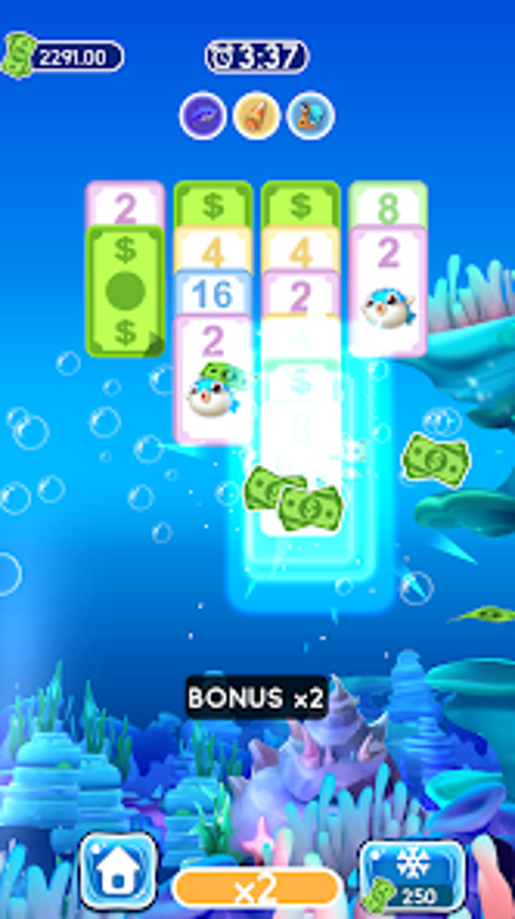 Ocean Merge Puzzle: 2048 Card para Android - Descargar