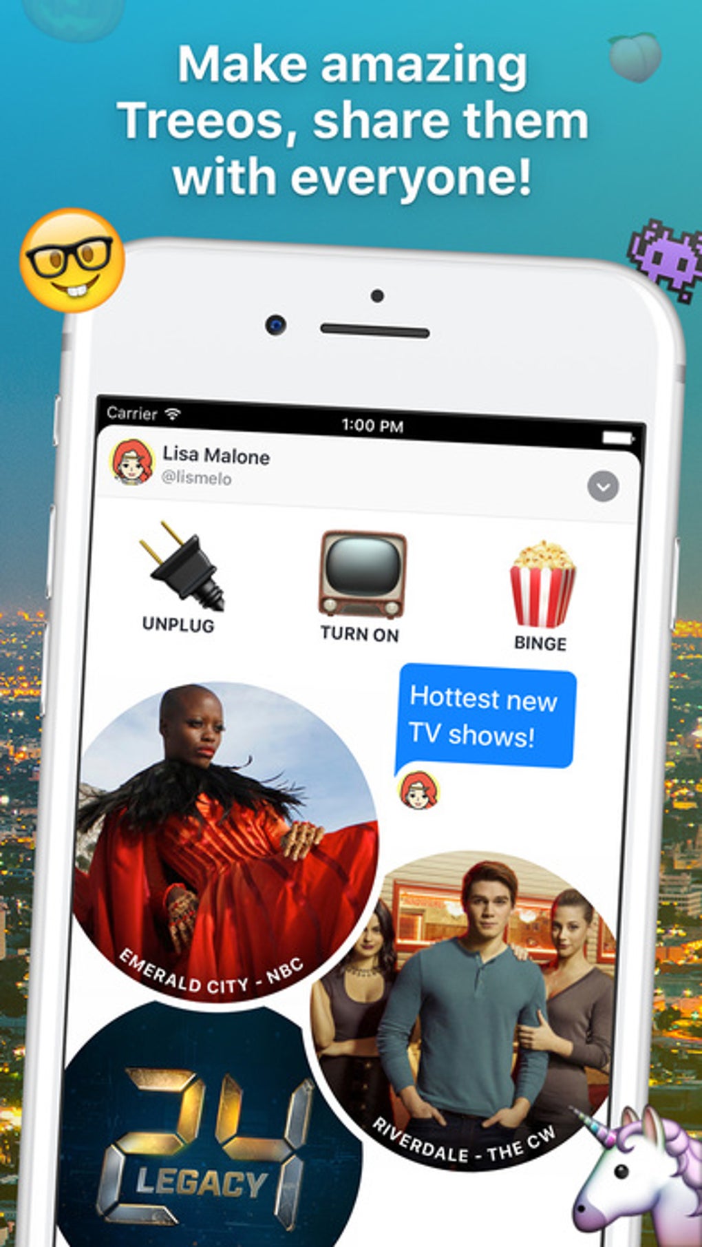 Treeo - Addictive Emoji Voting! para iPhone - Descargar