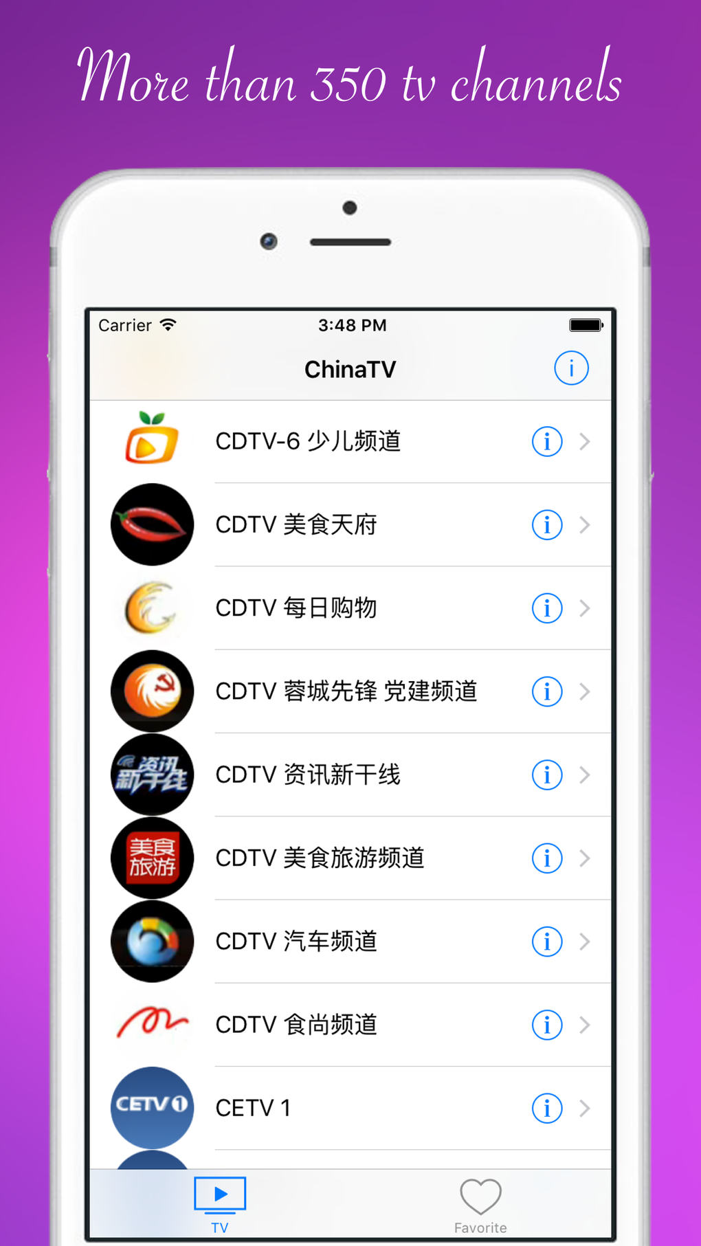 ChinaTV - 中国电视 - Chinese TV online for iPhone - Download