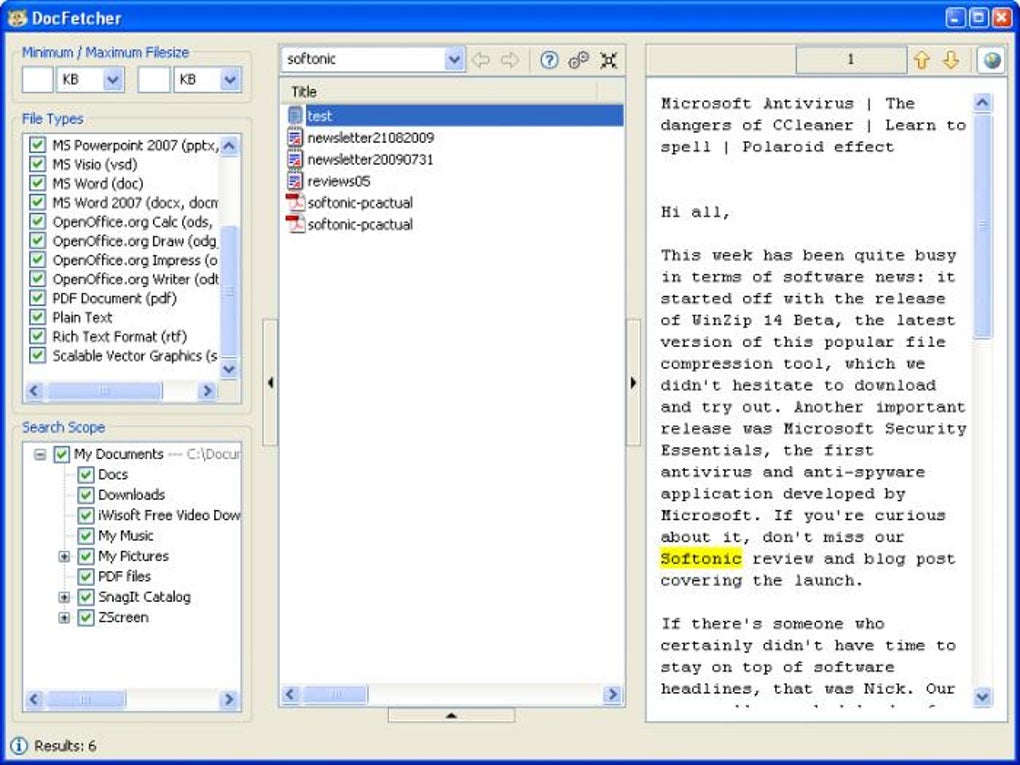DocFetcher Portable - Télécharger