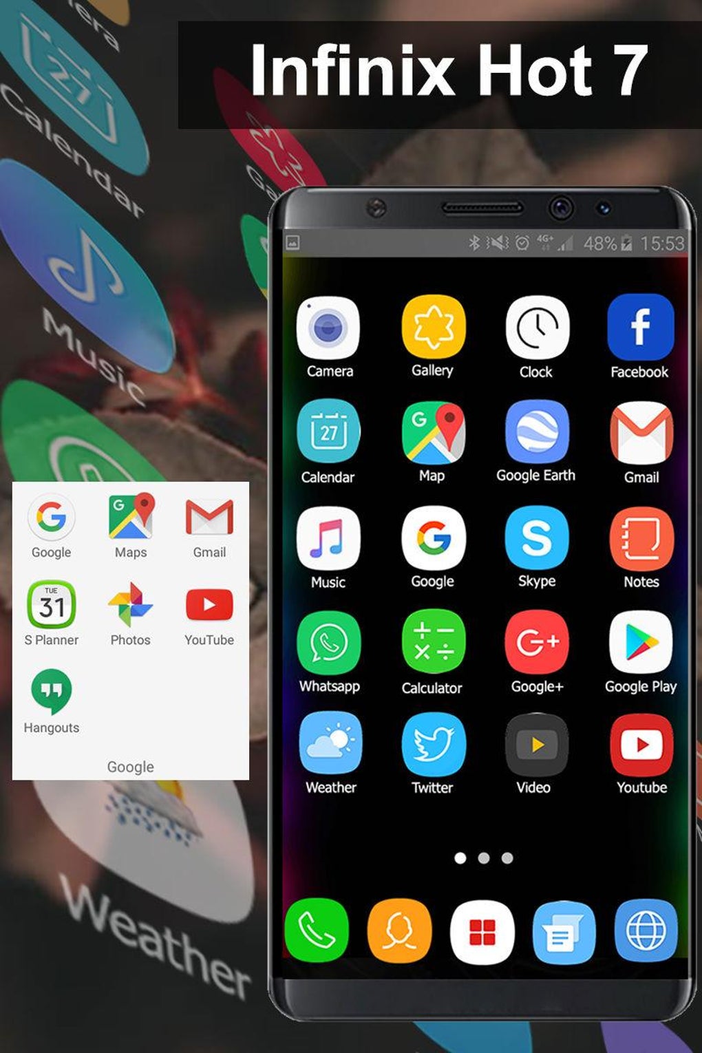 launcher Theme For Infinix 7 with photo editor APK for Android - Download