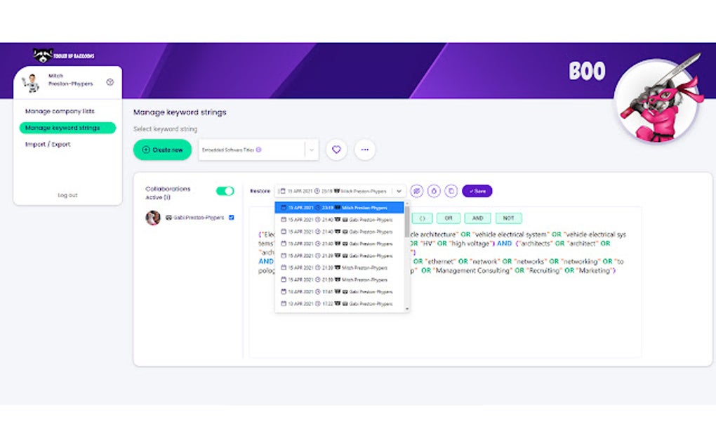 Boo, the Boolean Ninja for Google Chrome - Extension Download