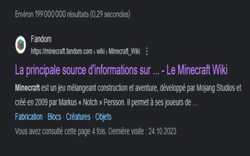 Minecraft Wiki redirect Google Chrome için - Eklenti İndir