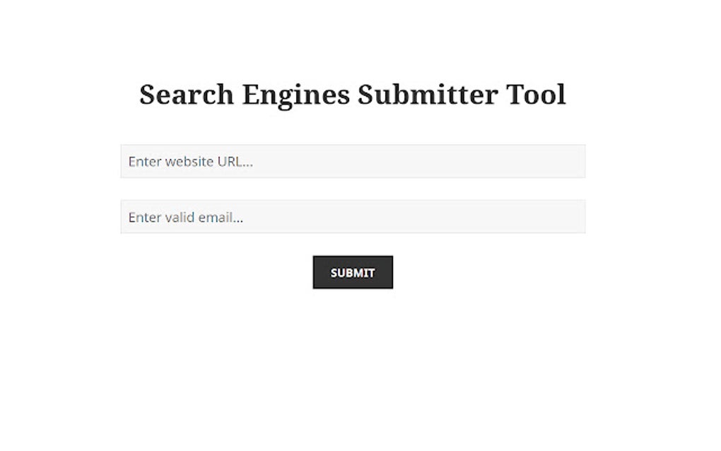 Search Engines Submitter Tool for Google Chrome - Extension Download