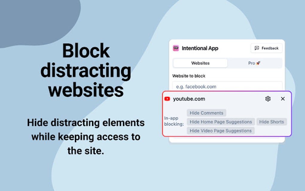 Intentional - Block Distracting Websites para Google Chrome - Extensión ...