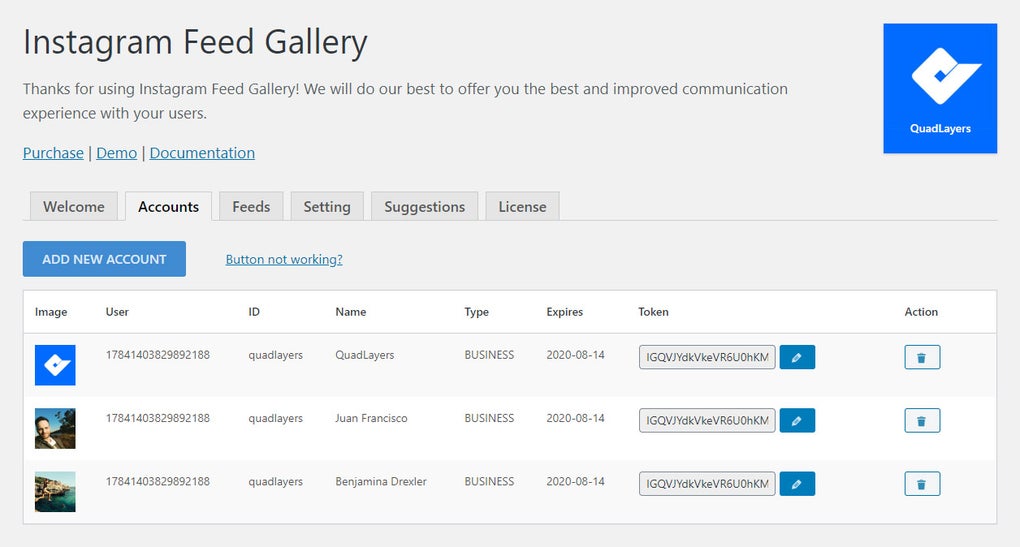 Social Feed Gallery for WordPress - Download