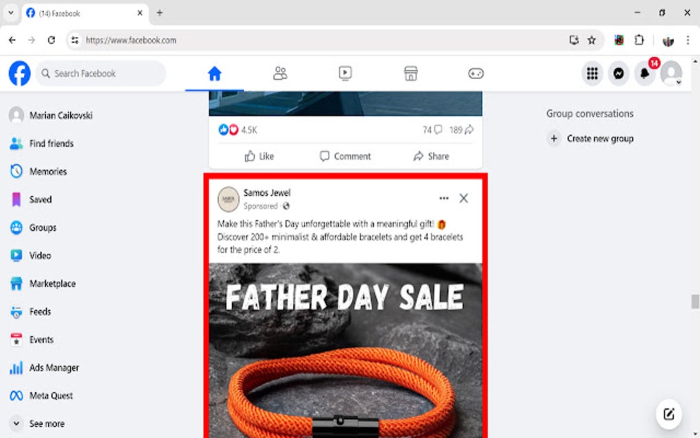 Improve Facebook feed para Google Chrome - Extensión Descargar