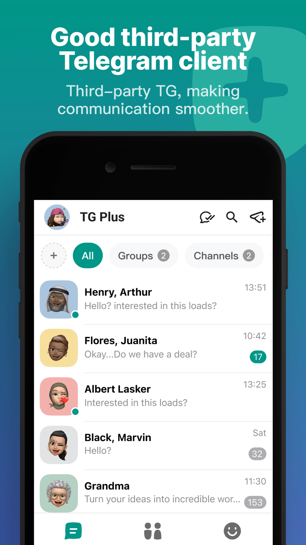 TG Plus Messenger para iPhone - Descargar