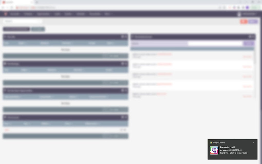 Rainbow CRM Bridge - SuiteCRM สำหรับ Google Chrome - ส่วนขยาย ดาวน์โหลด