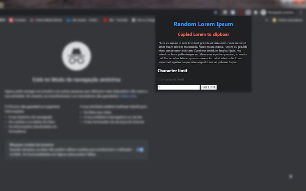 Lorem Ipsum Generator for Google Chrome - Extension Download