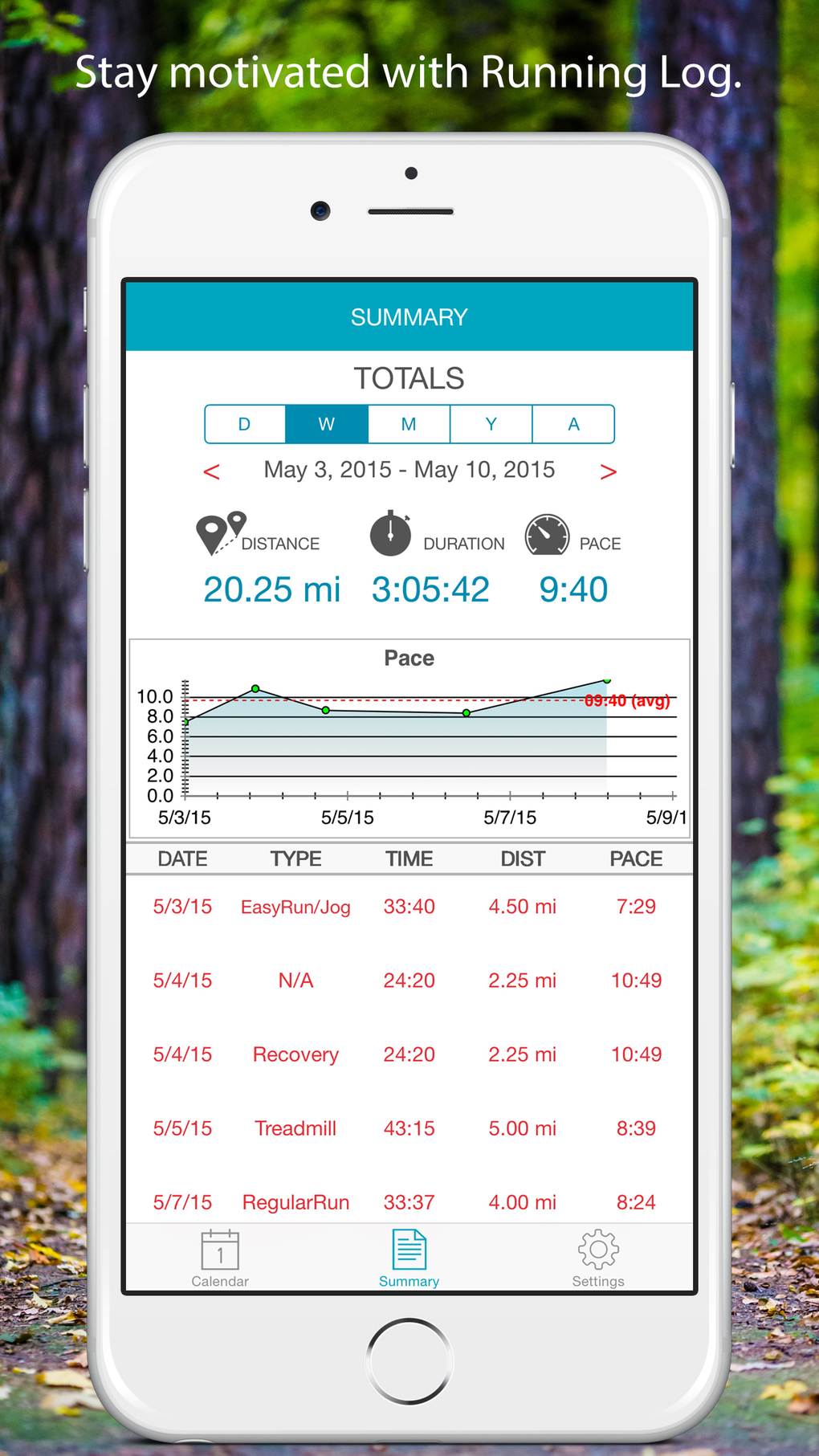 Running Log Lite for iPhone - Download