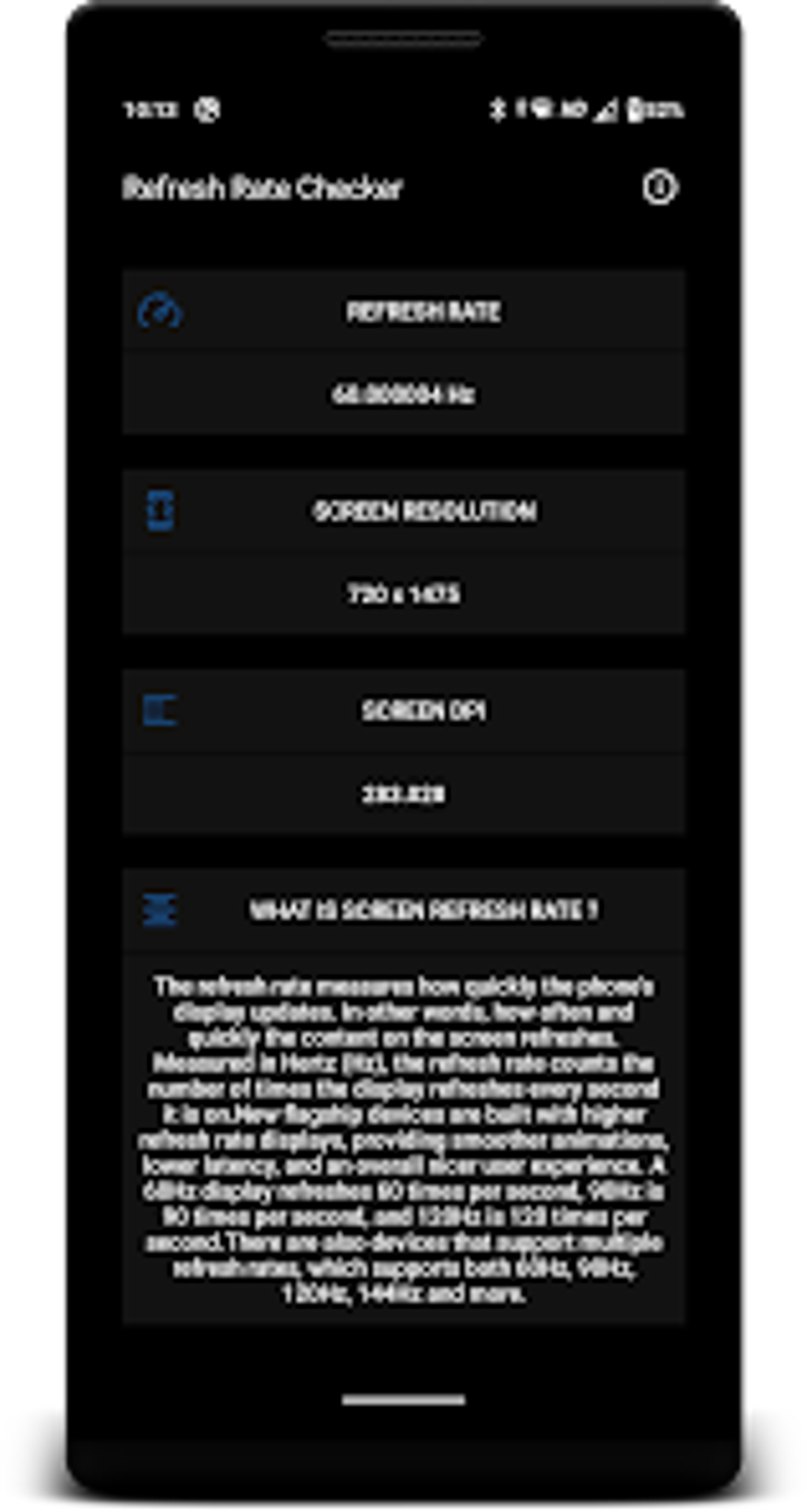 Refresh Rate Checker Para Android Download