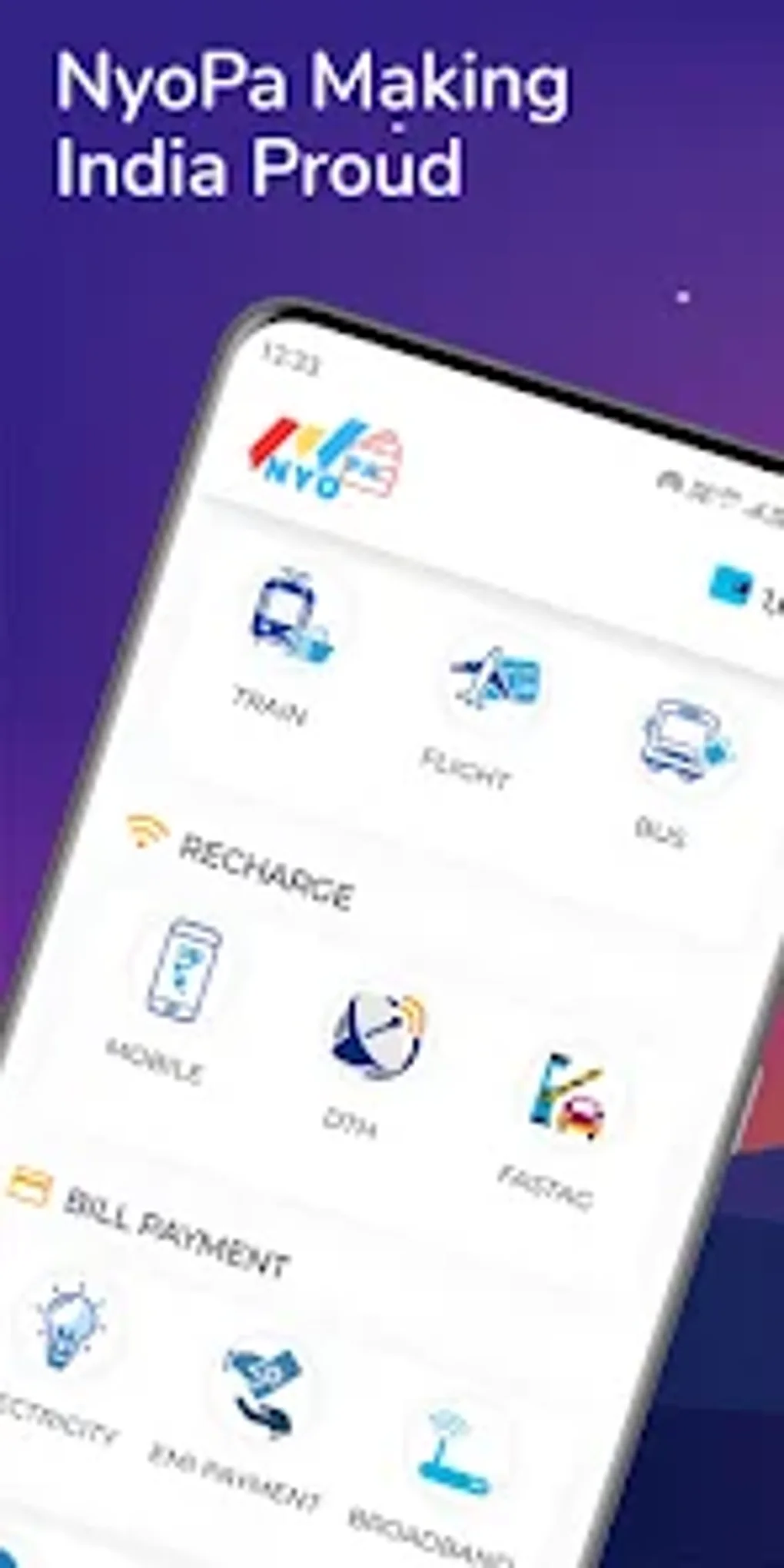 NyoPa - Recharge Bill Pay for Android - Download