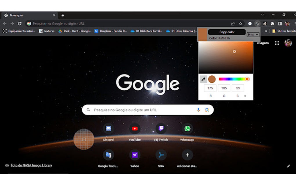 Color Picker para Google Chrome - Extensión Descargar