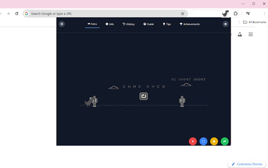 Chrome Dino Unblocked Game for Google Chrome - Extension Download