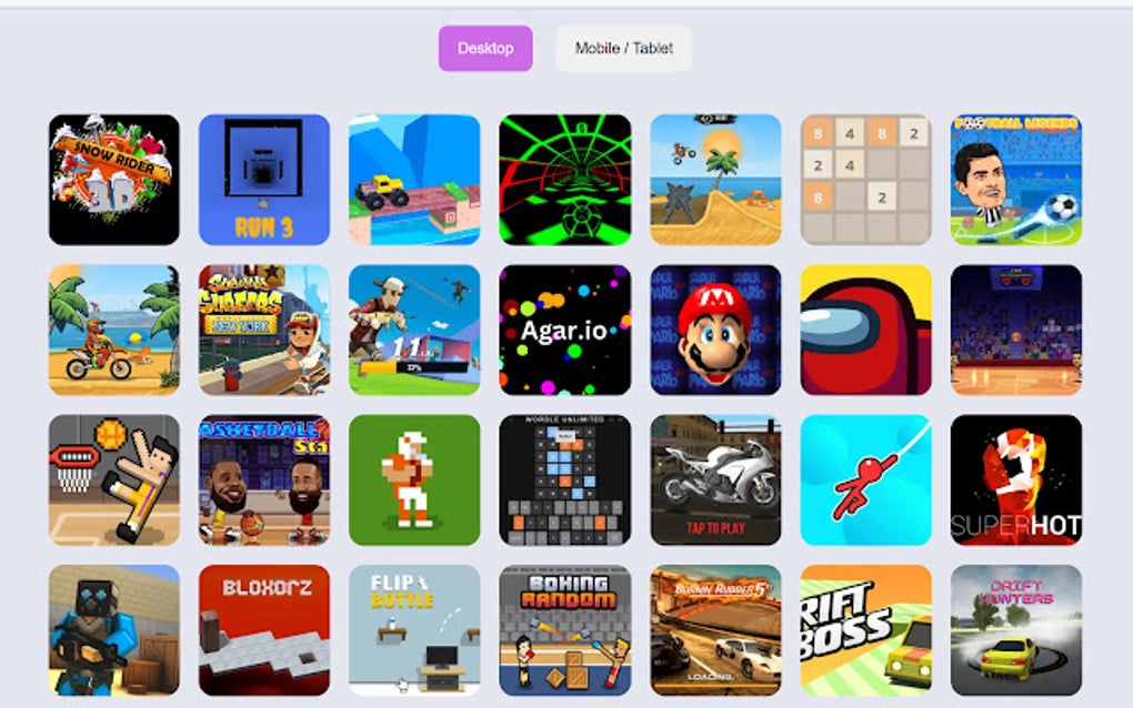 Unblocked Games for Google Chrome - Extension Download