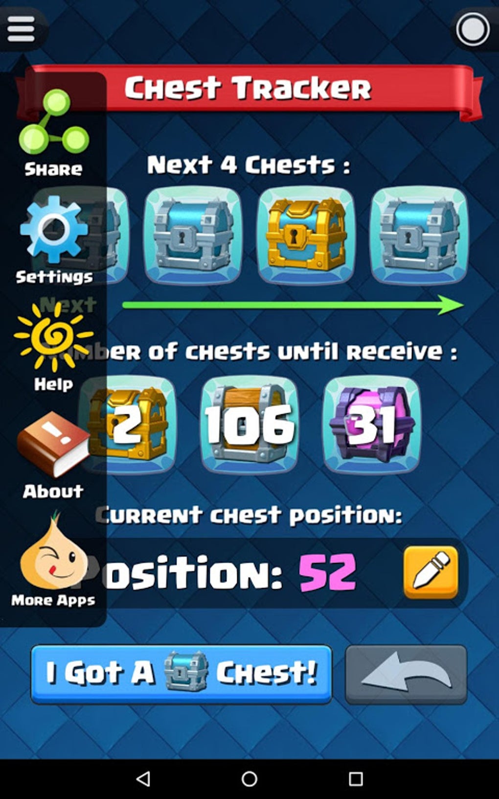 Chest Tracker for Clash Royale APK para Android - Descargar