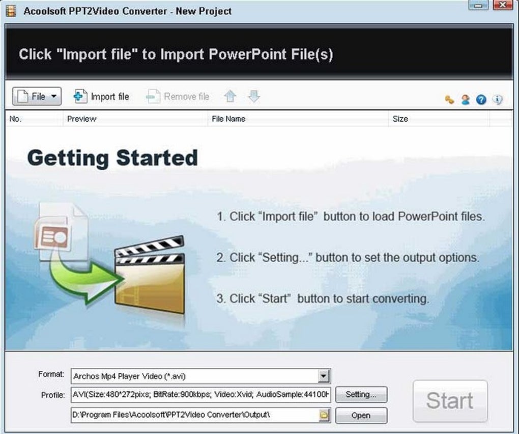 Acoolsoft PPT2Video Converter - Descargar